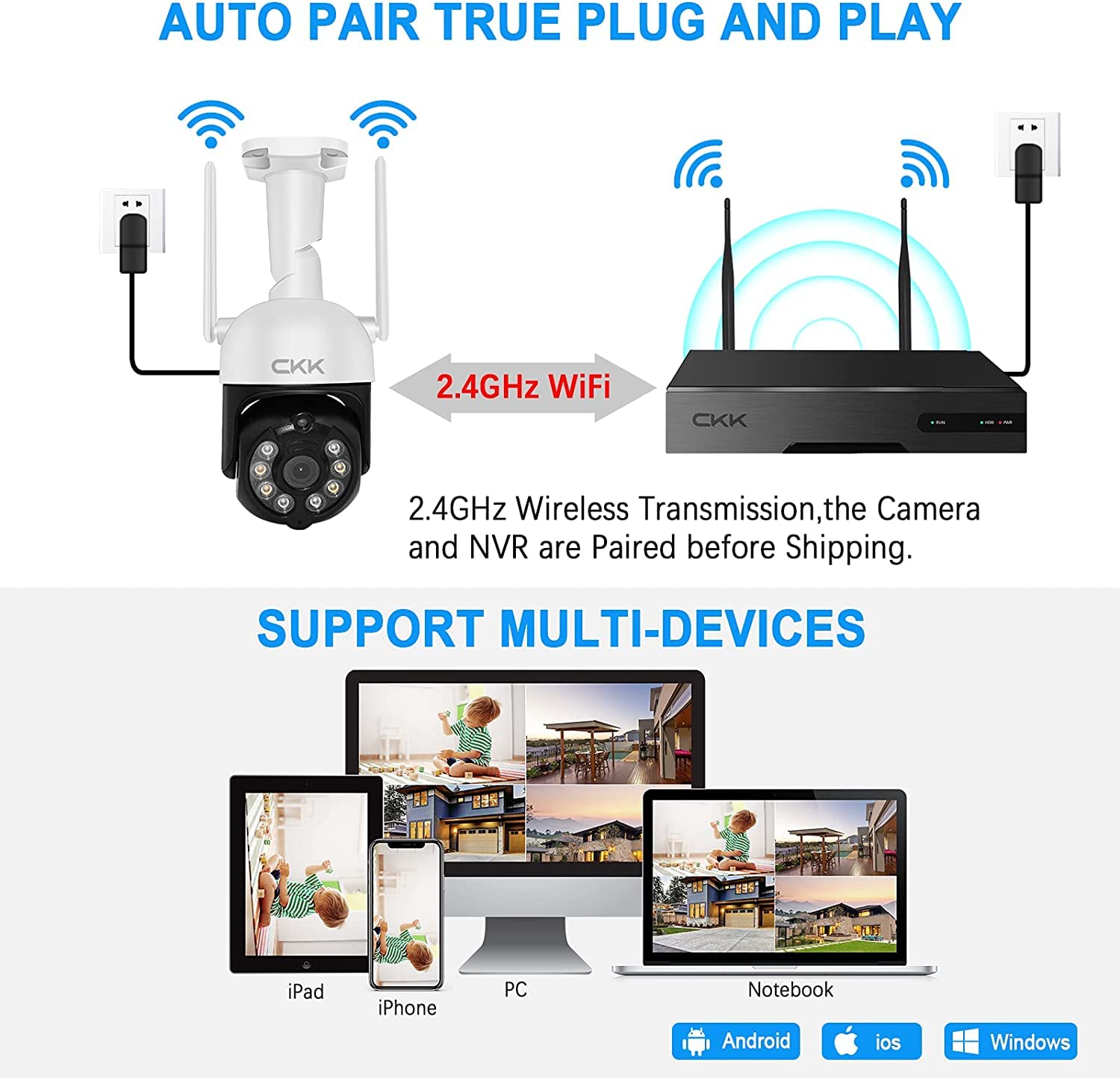 Wireless Security Camera System (3MP)