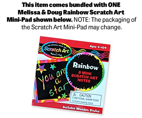Nesting & Sorting Garages & Cars: Activity Kit Bundle with 1 Me l i ssa & Doug Rainbow Scratch Art Mini-Pad (02435 - R)
