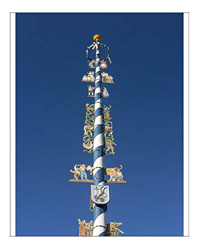 Media Storehouse 8R 10x8 Print of Traditional Bavarian Maypole (Maibaum) (20579799)