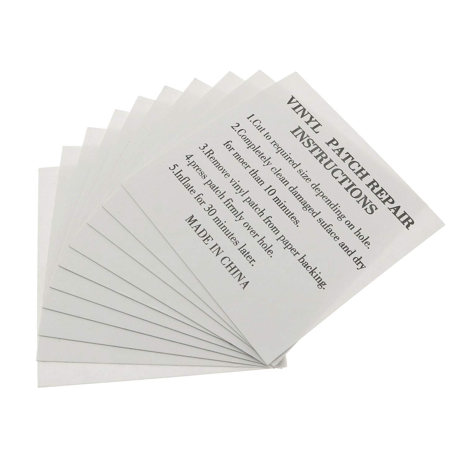 Maxmoral 10PCS Boat Repair Kit Vinyl Repair Stickers with PVC Patches for Inflatable Boat Kayak Trampoline