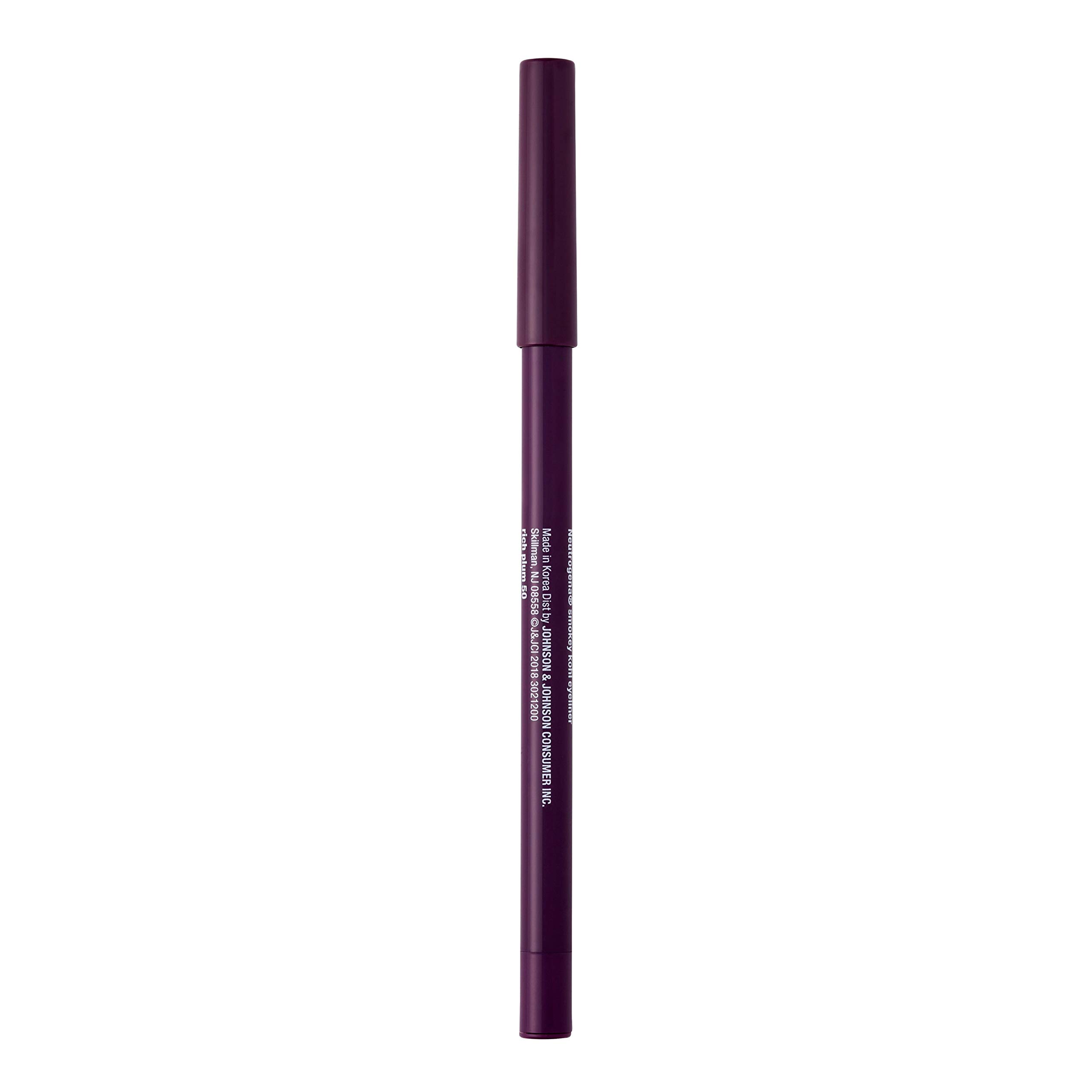 Neutrogena Smokey Kohl Eyeliner with Antioxidant Vitamin E, Water-Resistant & Smooth-Gliding Eyeliner Makeup, Rich Plum, 0.014 oz (Pack of 5)