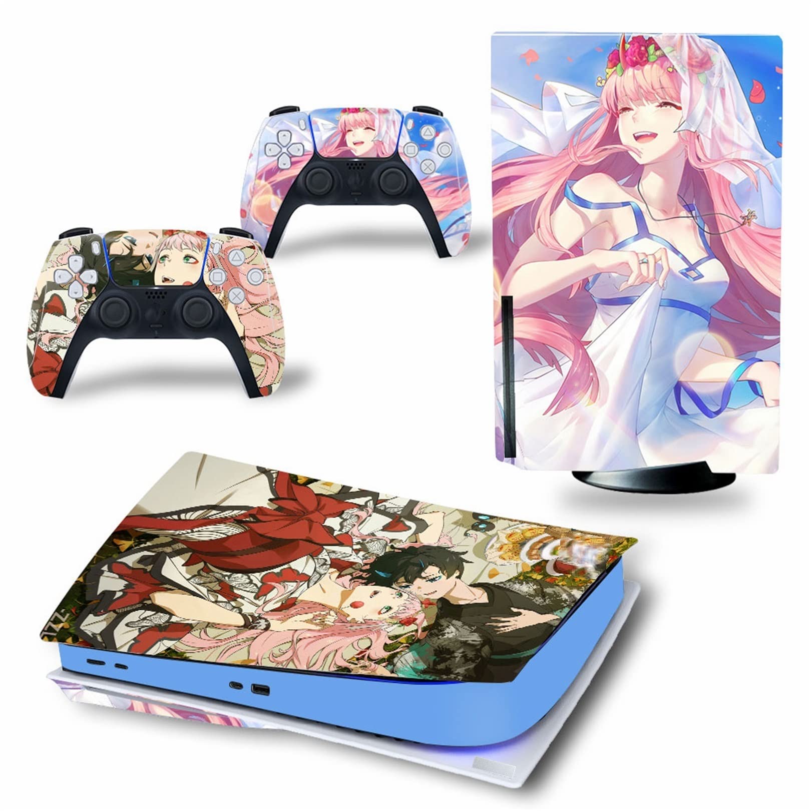 Top factory BUCEN for PS5 Skin Disc Edition & Digital Edition Console and Controller Vinyl Cover Skins Wraps Scratch Resistant, Compatible 26724 Anti Scratch (Size : Digital Edition)