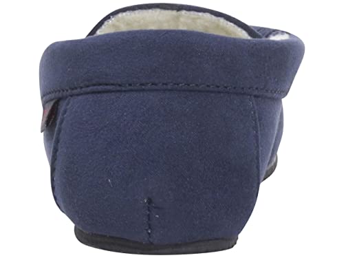POLO RALPH LAUREN Boy's Dezi IV Moccasin Slipper (Big Kid) Navy Microsuede/Red Pony Player 5 Big Kid M