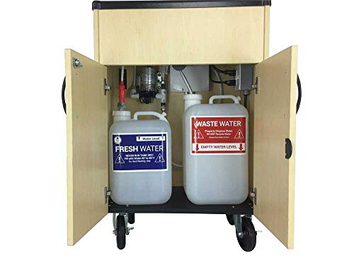 Waterworks Concession Sinks Premier Portable Handwashing Station with Hot Water - Maple