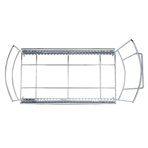 VEVOR Pull-Out Trash Can, Adjustable fits cans up to 9" x 19.5", Bin Not Include, Under Mount Kitchen Waste Container with Slide and Handle,Requires a 13.4" W x 21.2" D x 17.7" H Cabinet Opening