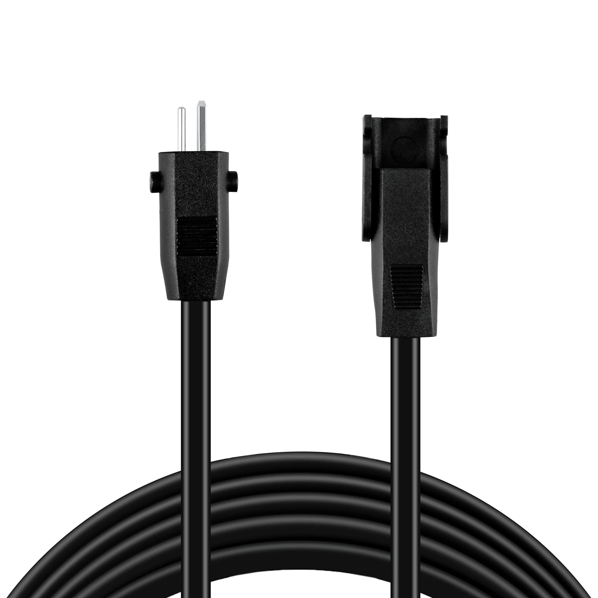 PKPOWER 6FT 2-Prong Extension Power Cord Cable Lead for Kaidi KD Motor KDPT005 KDPT005-38 KDPT005-44 KDPT005-15 Linear Actuator Electric Recliner Lift Chair Motor