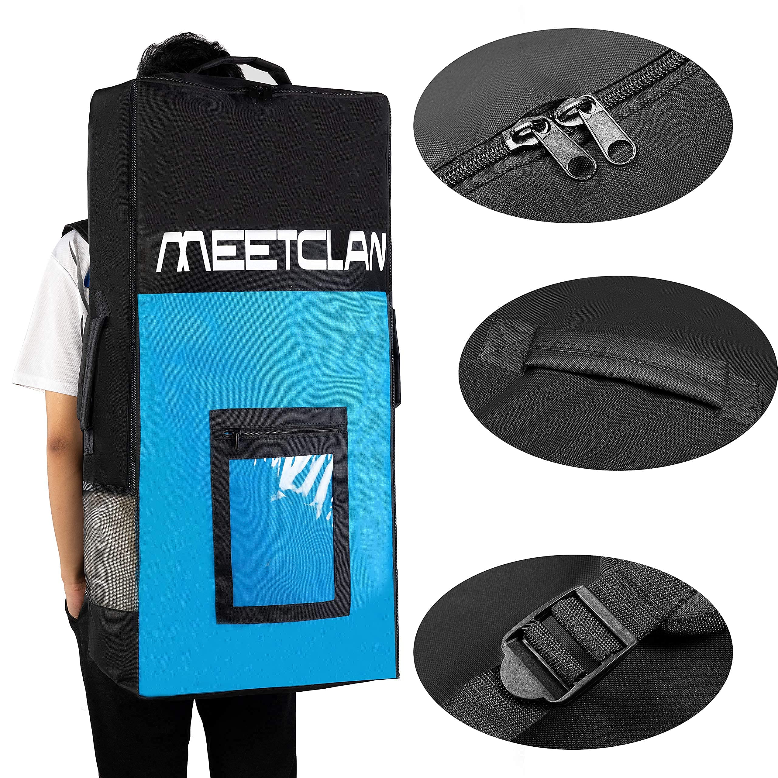MEETCLAN Stand Up Paddle Board for Adults Inflatable 10'x30''x6'' 16.7lbs Lightweight SUP Paddleboard with Non-Slip Deck, ISUP Accessories & Backpack