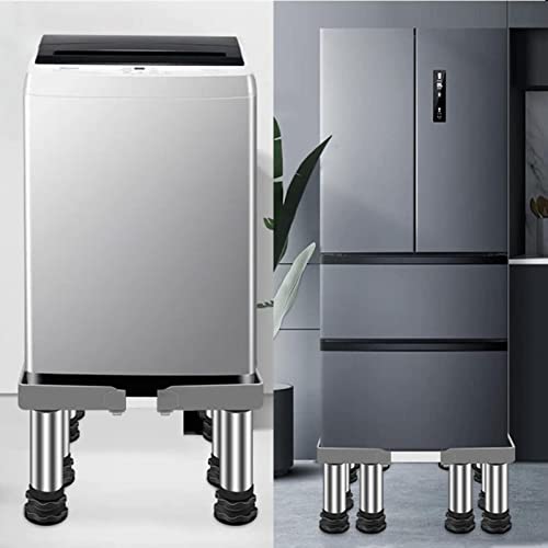MBETA Risers for Washer and Dryer, 12 Strong Legs High 20 Cm,Push Button Locking Adjustment Refrigerator Stand, for Washing Machines,Dryers,Refrigerators (3-5 Days Delivery)