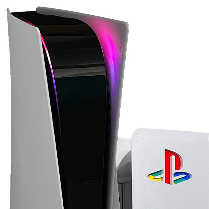 Power Light Decal and Underlay Sticker Combo for PS5 Playstation 5 (Pink/Purple)