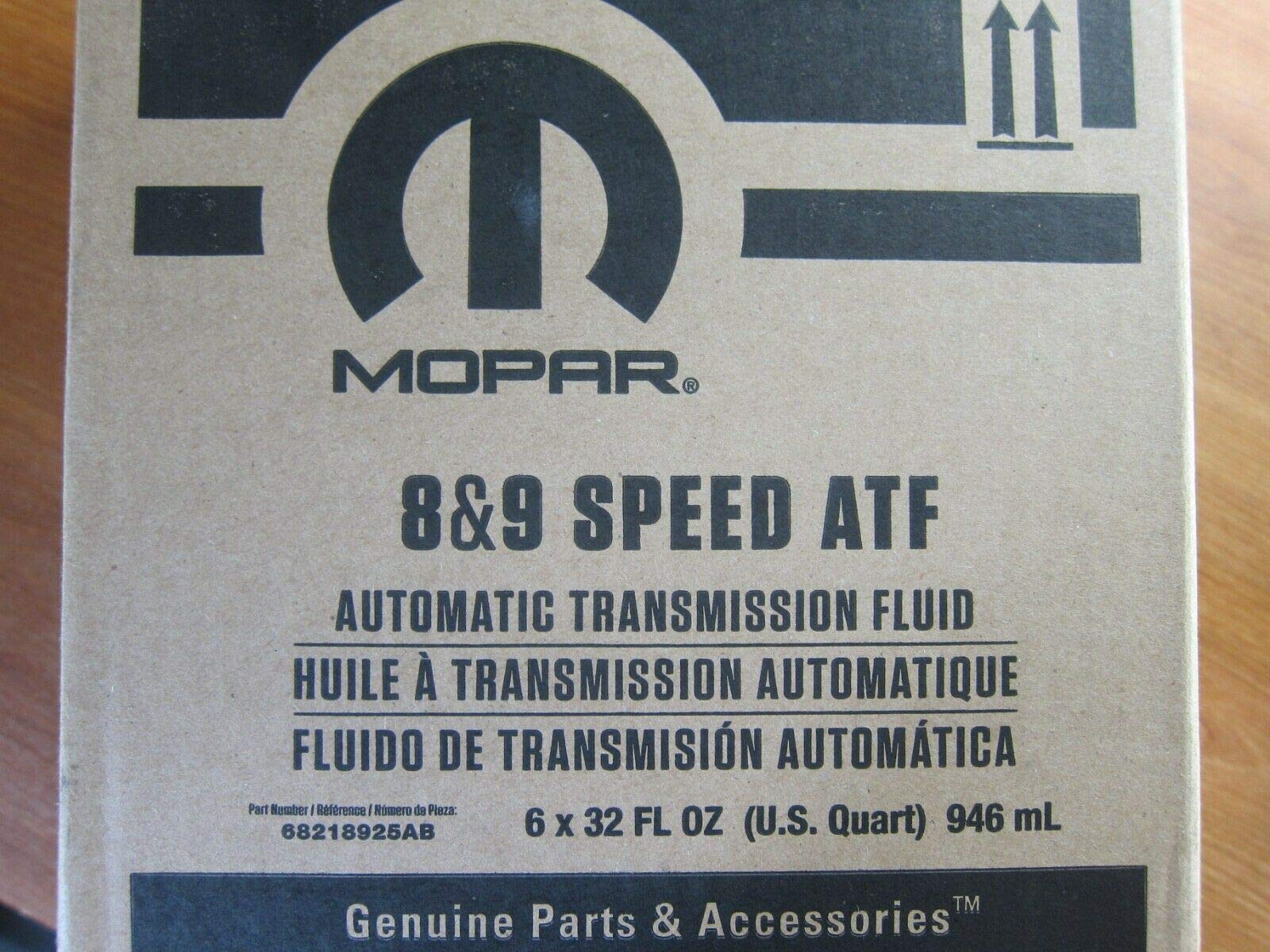 Mopar Chrysler Dodge Jeep Ram 8 and 9 Speed Automatic Transmission Fluid New 7 Quarts