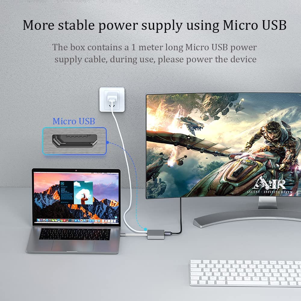WJESOG Displayport to Dual Displayport MST DP to 2 DP Splitter Multi Stream Transport Hub, for Windows7/8/10