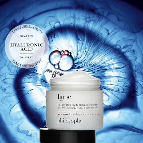 philosophy renewed hope in a jar smooth glow multi-tasking moisturizer, 2 Fl. Oz.