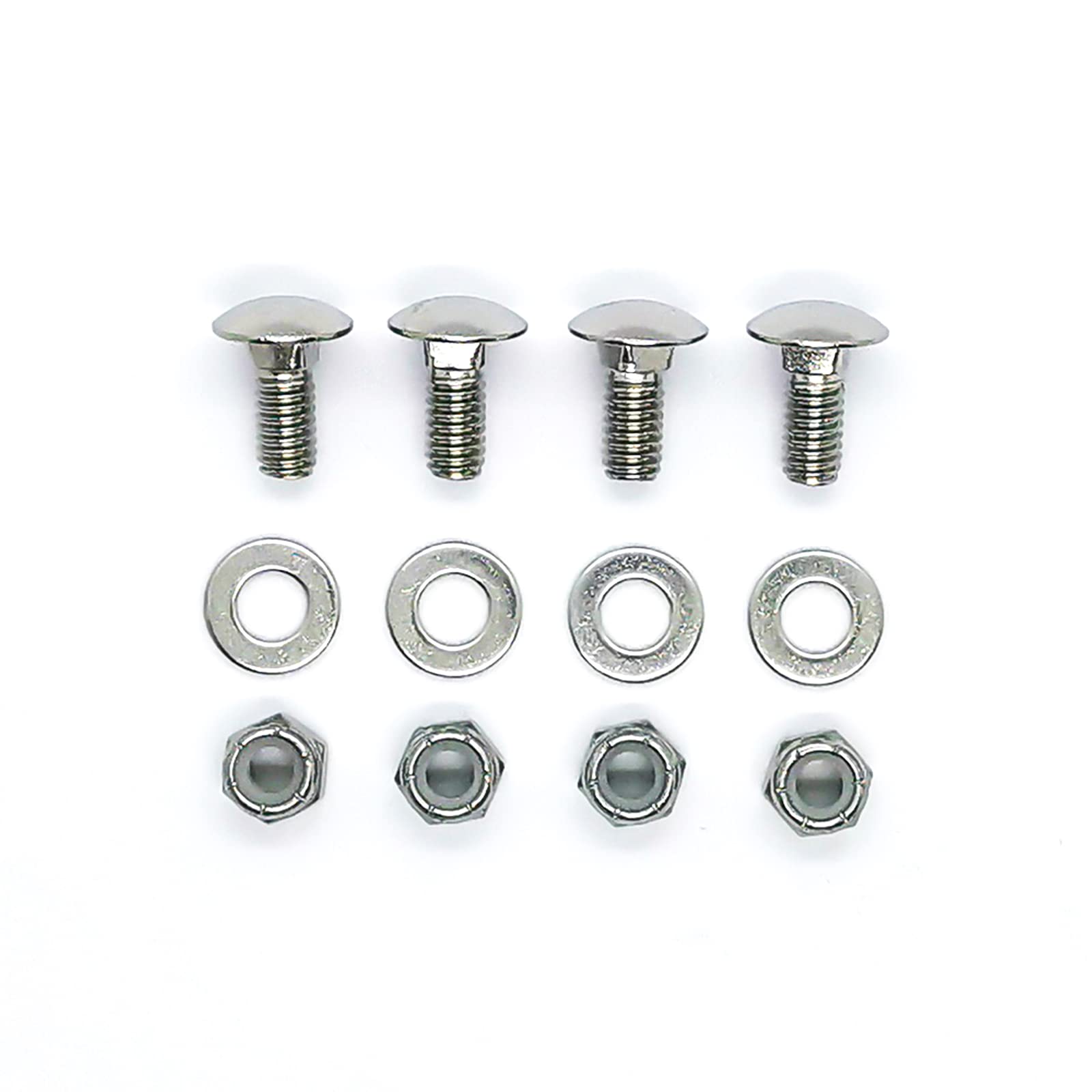 Tormurbutl Skid Shoe Bolts Carriage Bolts Nuts and Washers Kit for MTD Cub Cadet Snow Blower Replacement Parts 710-0451 712-04063 784-5580 - (5/16-18) 3/4" - 4PCS