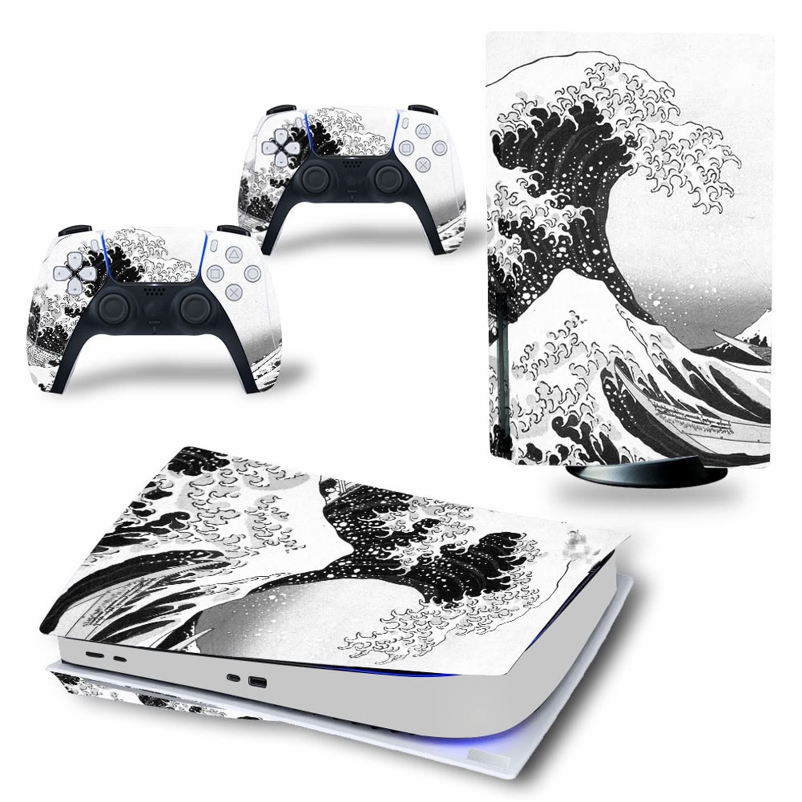 Top factory BUCEN for PS5 Skin Disc Edition & Digital Edition Console and Controller Vinyl Cover Skins Wraps Scratch Resistant, Compatible 46985 Anti Scratch (Size : Disc Version)