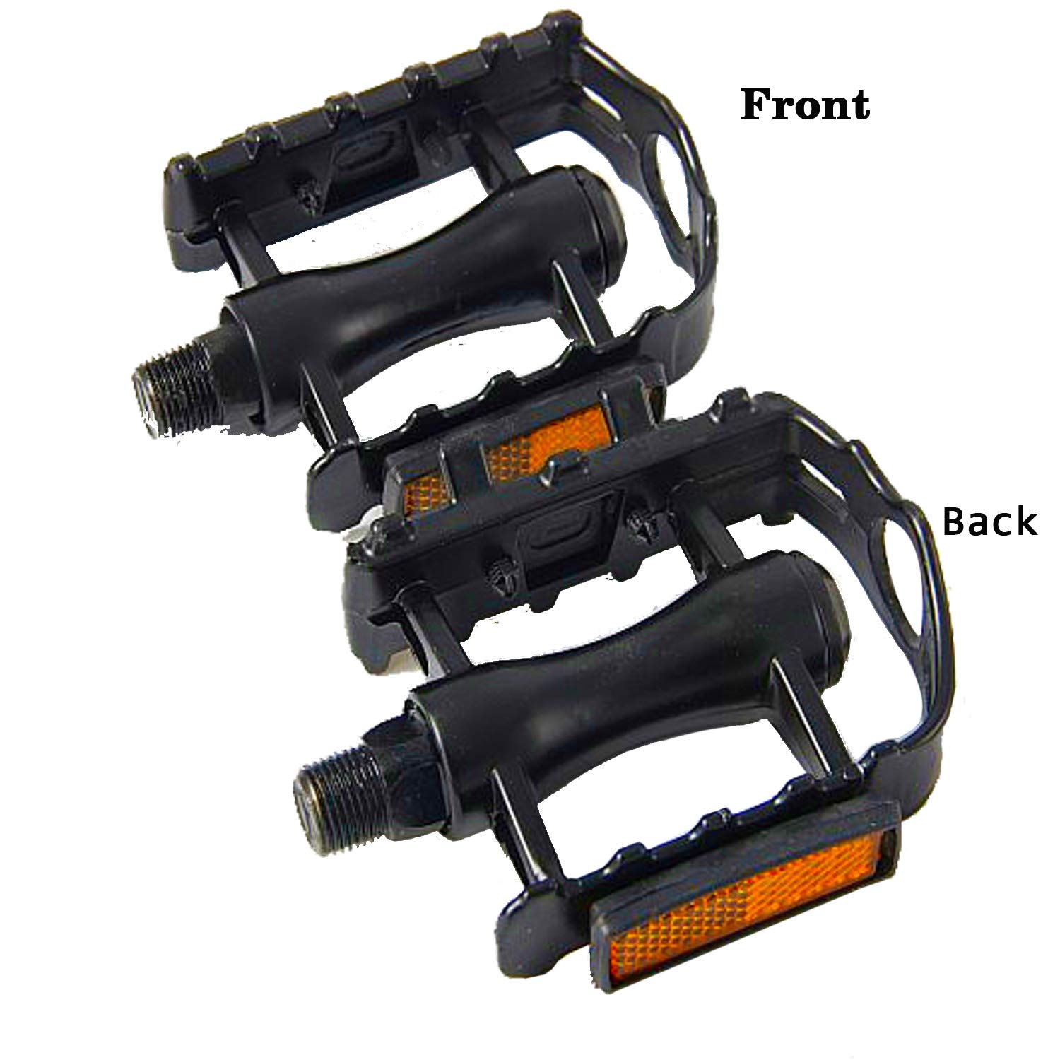 Mordely Bicycle Pedals for Replacement Bike Accessory, Mountain Bicycles Platform Flat Pedal with Anti-Slip Spike, Fits BMX MTB Bike