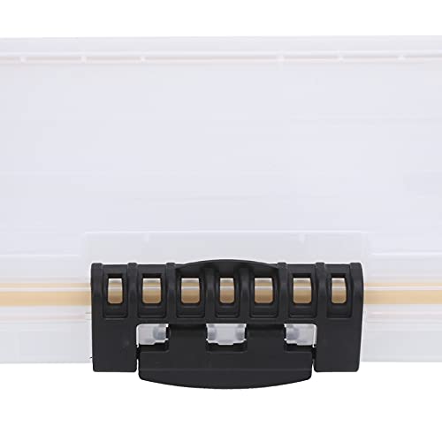 plplaaoo Fishing Tackle Box, Fishing Tackle Tray Box, Luya Box Durable Sturdy Double?Layer Storage Design Fishing Tool Accessories for Fish Sports, Plastic Storage Organizer, Luya Box Baits Box Tr