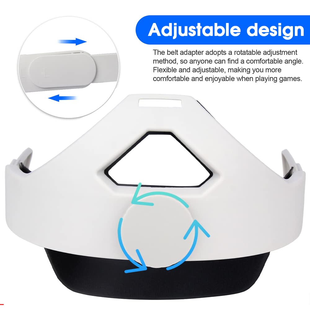 Verilux® Adjustable Head Strap Accessories Replacement for Enhanced Support & Compatible with Meta/Oculus Quest 2 Elite and Comfort in VR