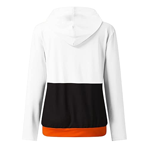 Women Christmas Print Casual Hoodies Loose Long Sleeve Fashion Top Pullover Spring and Autumn Sweatshirt