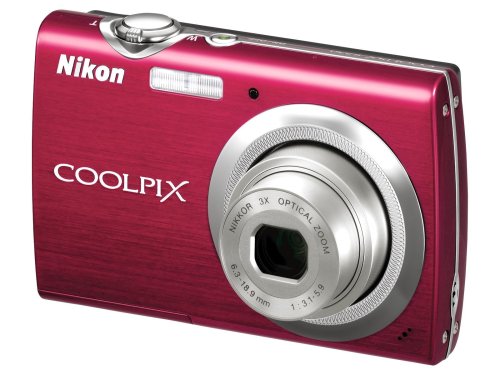 Nikon Coolpix S230 10MP Digital Camera with 3x Optical Zoom and 3 inch Touch Panel LCD (Gloss Red)
