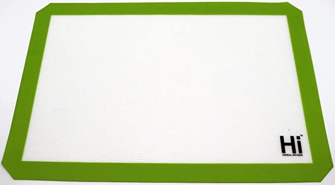 Set of 2 HI Silicone Baking Mats, Baking Mats Silicone for Oven Baking, Silicone Mats heat resistant up to 4800F, Baking Mats measures (11-5/8 by 16-1/2) inches each