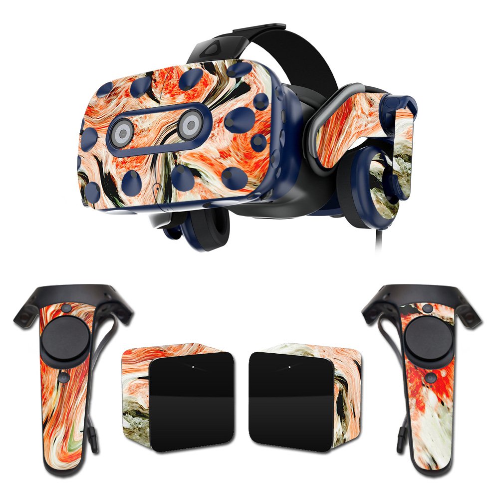 MightySkins Skin Compatible with HTC Vive Pro VR Headset - Marble Madness | Protective, Durable, and Unique Vinyl Decal wrap Cover | Easy to Apply, Remove, and Change Styles | Made in The USA