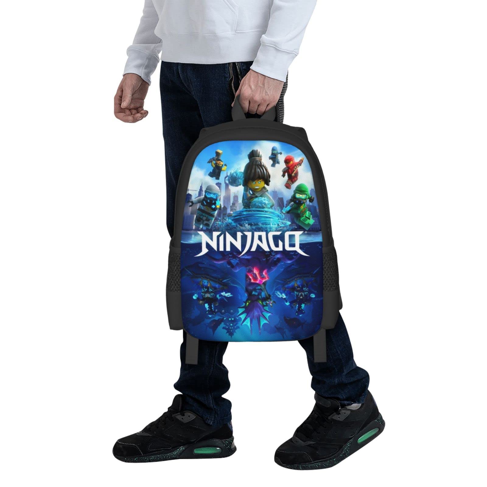 MILX Anime Ninja Poster Backpack Classic Basic Casual Backpack Travel Backpack Fashion Backpack Sports Backpack Fans Daypack Gifts
