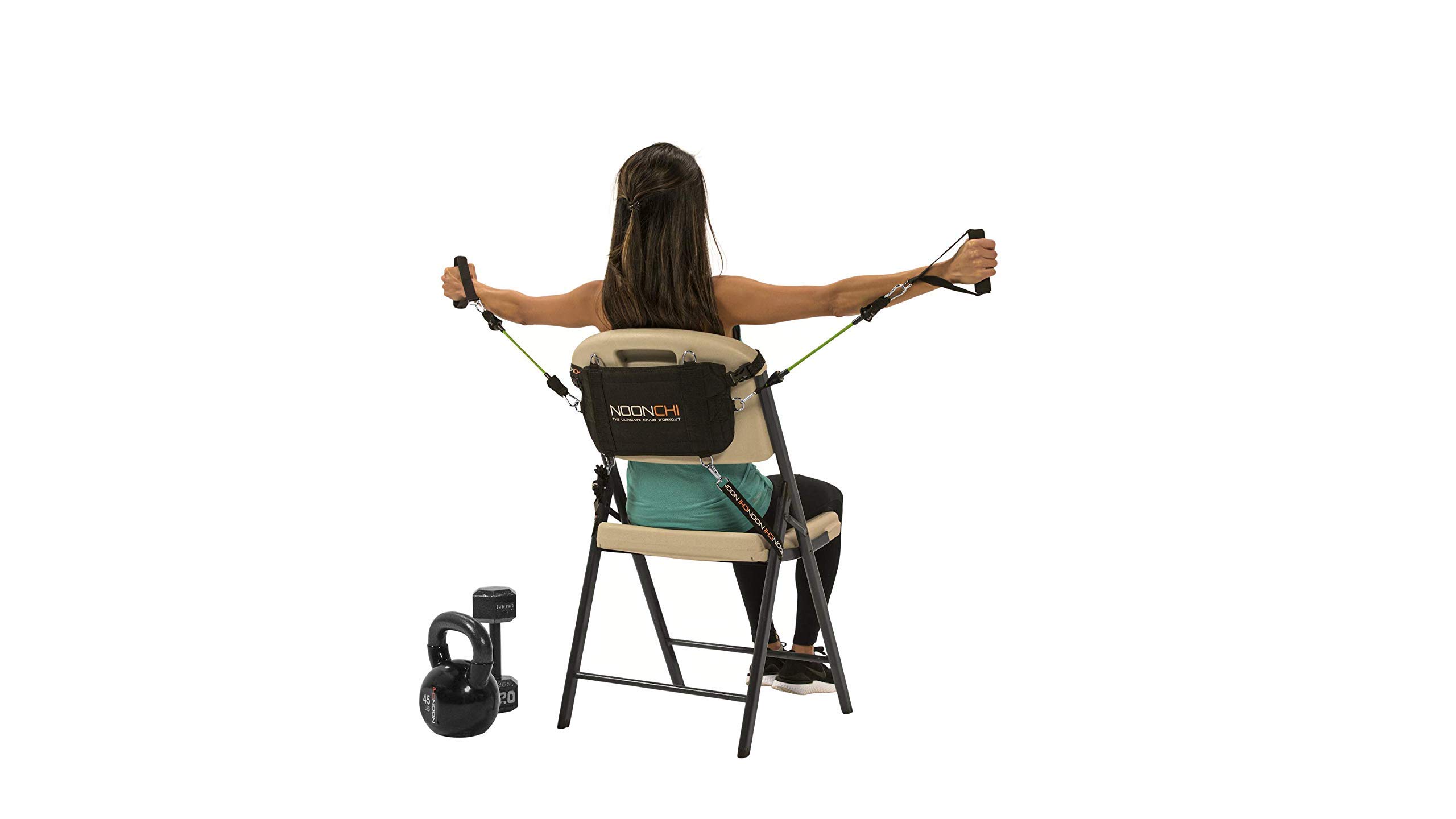 Noonchi V2 All Chair Workout, Turn Any Chair into a Gym. Home Gym, Home Workout Device, Office Workout, Anywhere Gym
