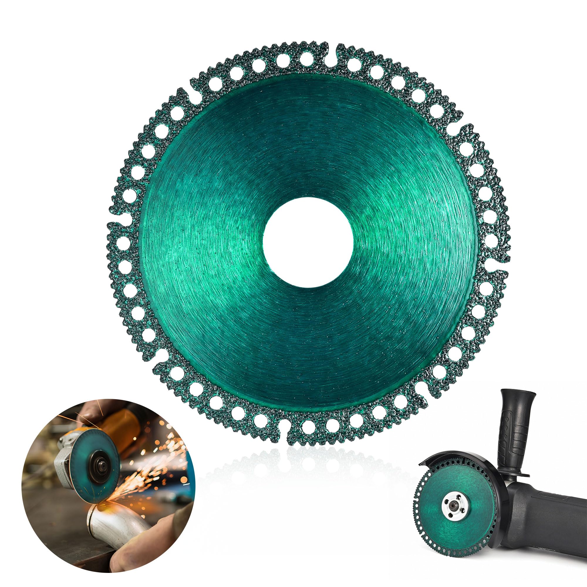 Mornajina β5 Packs 4 Inch Indestructible disc for Grinder, Indestructible Disc 2.2 for Angle Grinder 7/8" (Model 125), Cutting Discs for Smooth Cutting, Chamfering, Grinding of All Materials