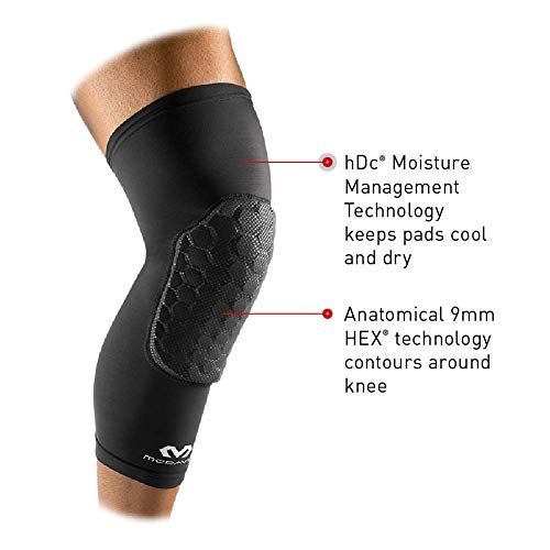 McDavid Youth Teflex Leg Sleeves (Pair), White, One Size
