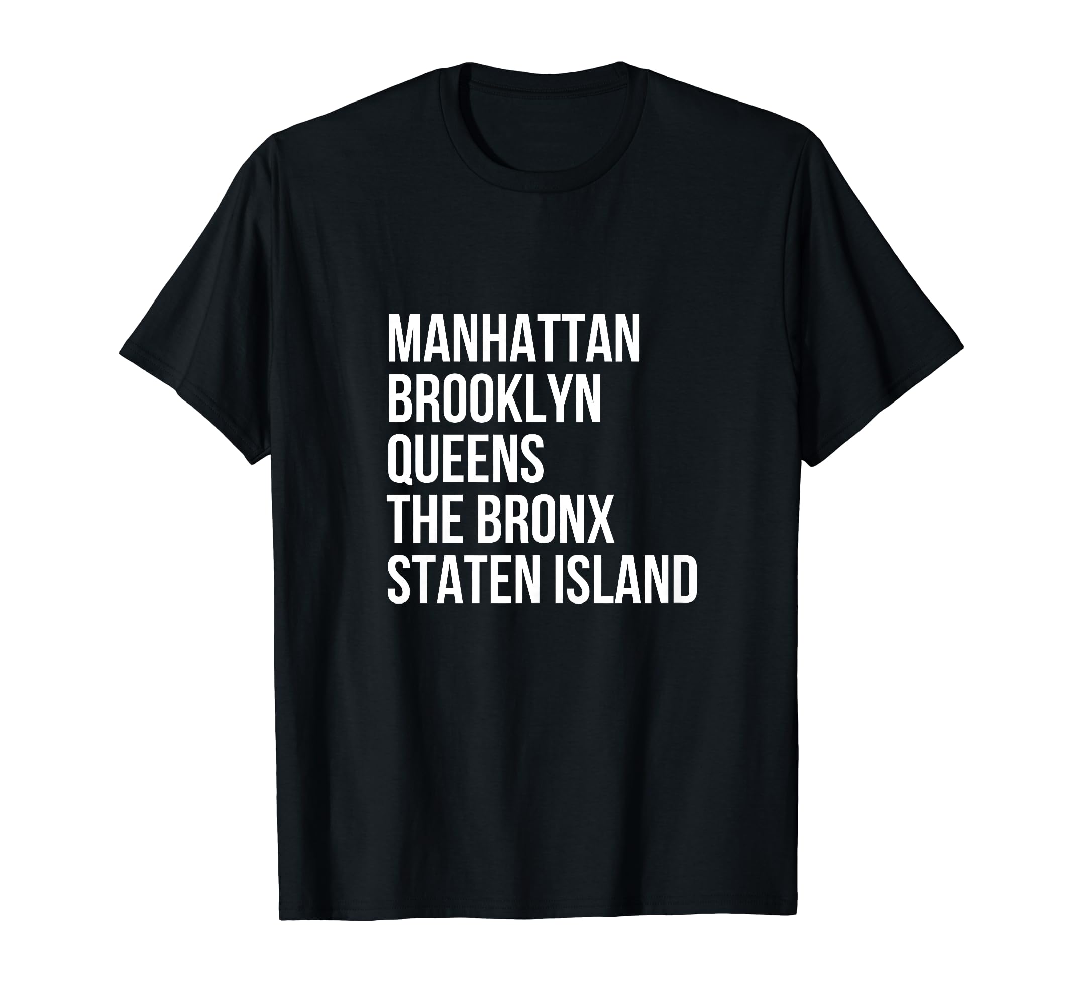 Manhattan, Brooklyn, New York City Five Boroughs NYC T-Shirt
