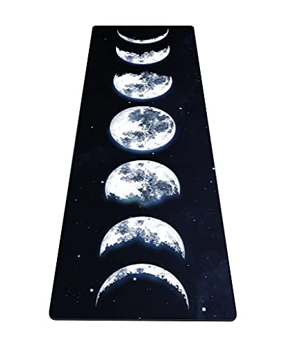 nuveti Yoga Mat Print Extra Thick TPE Non Slip Fitness Exercise Mat with Carrying Bag,72"x24" Extra Thick 6MM Exercise & Workout Mat for Yoga, Pilates Fitness and Floor Exercises