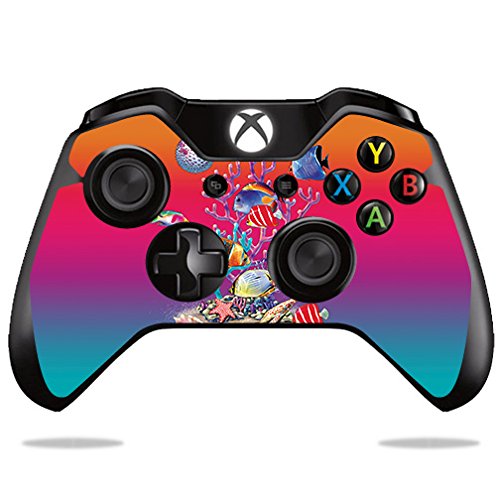 MightySkins Skin Compatible with Microsoft Xbox One or One S Controller - Flamingo Vice | Protective, Durable, and Unique Vinyl wrap Cover | Easy to Apply, Remove, and Change Styles | Made in The USA