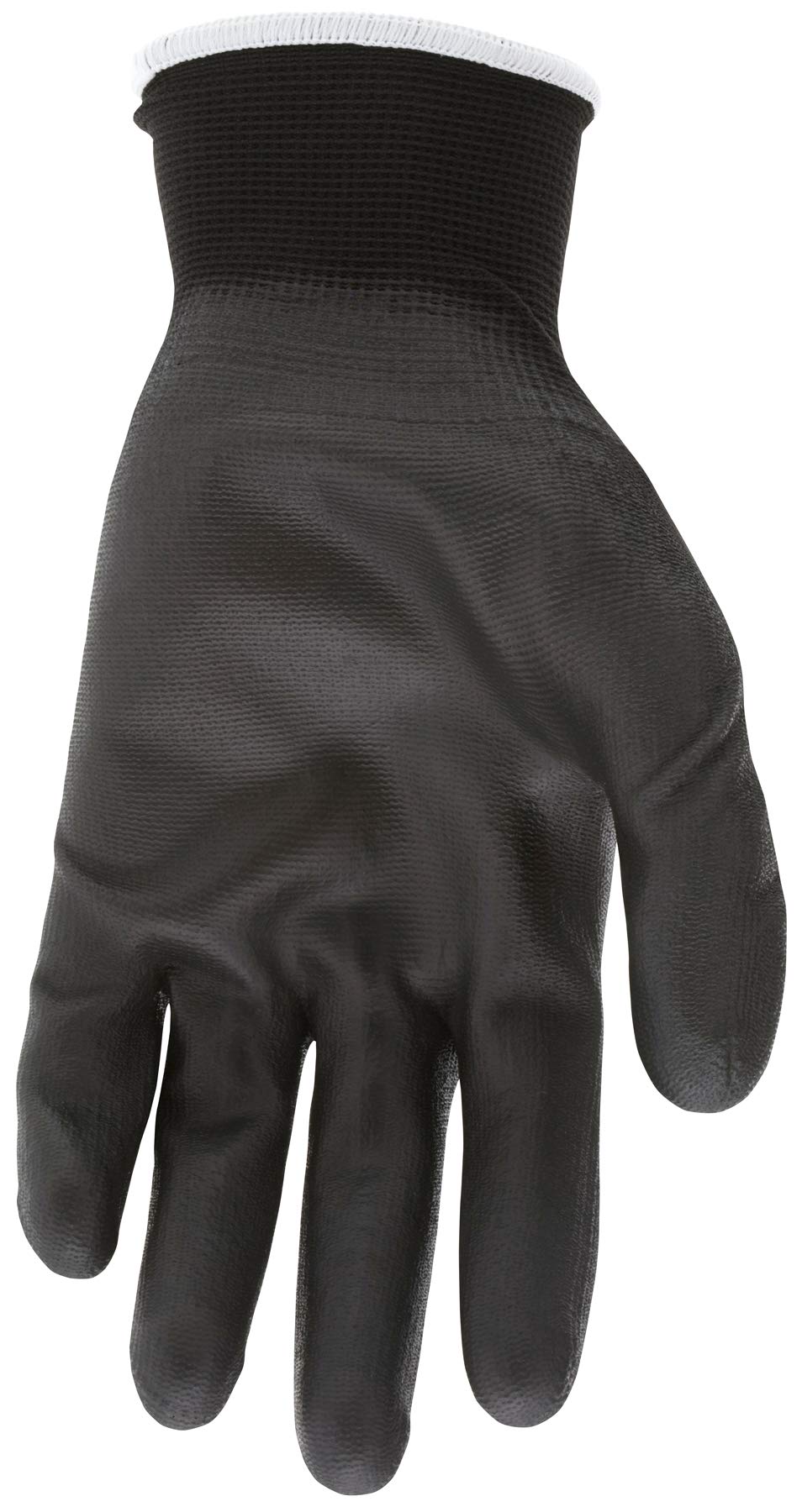 MCR Safety 9669L NXG Work Gloves 13 Gauge Black Nylon Shell Black Polyurethane (PU), 1 Pair