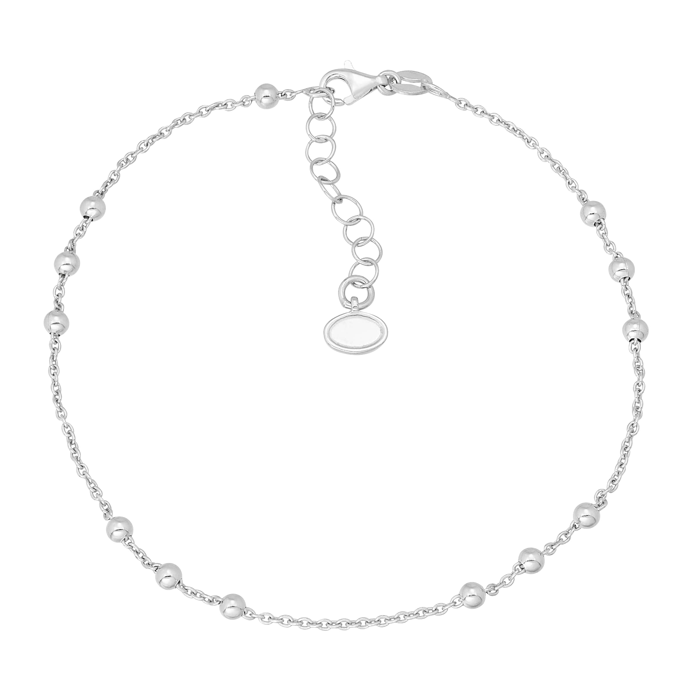 Silpada 'Bead Up' Yellow Gold-Plated .925 Sterling Silver Anklet for Women, Ankle Bracelet, Jewelry Gift Idea, 9" + 1"
