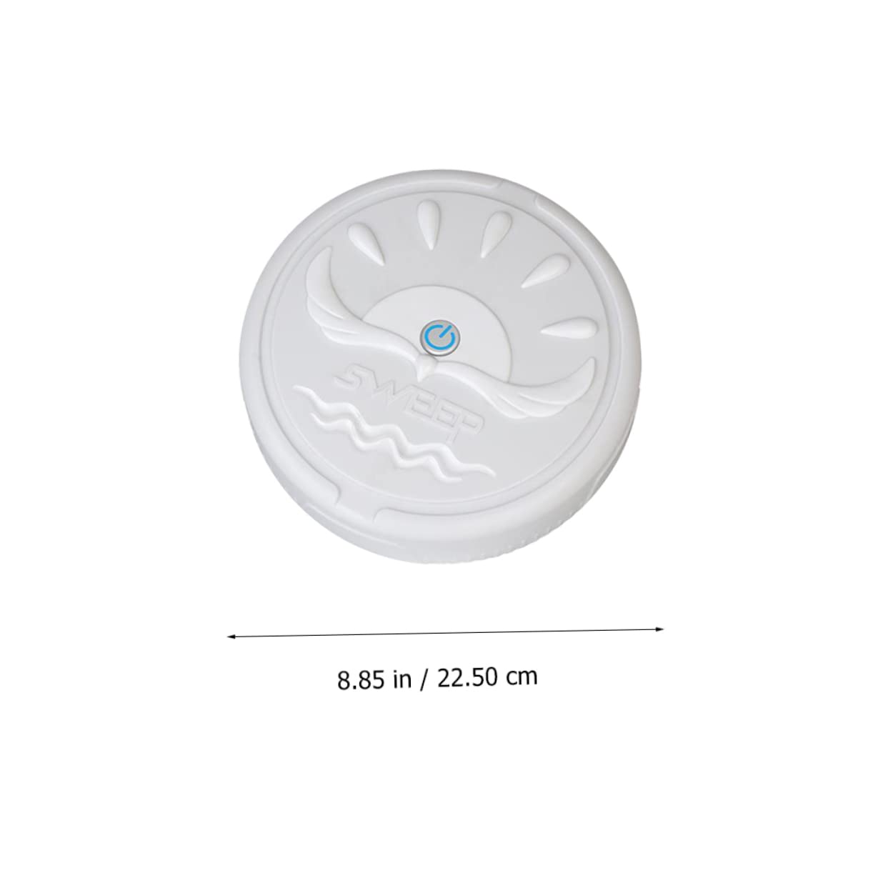 LIFKOME 2 Pcs Simulation Intelligent Sweeper Floor Mopping Robot Robotic Vacuums Robotic Vacuum Mop Vacuum Cleaner for Car Imitated Sweeping Machine The Lazy Automatic Plastic White