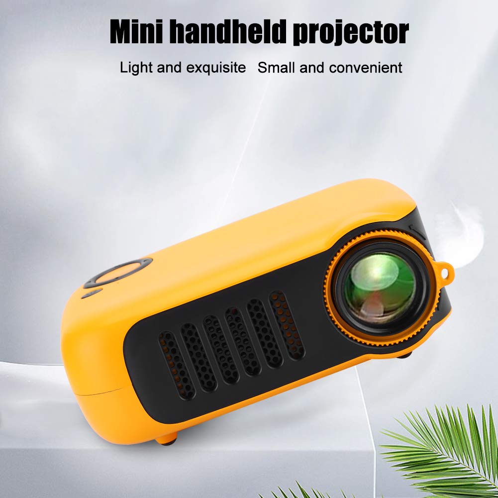 Mini Handheld Projector,Mini Portable Projector Household Projector (Orange Black)