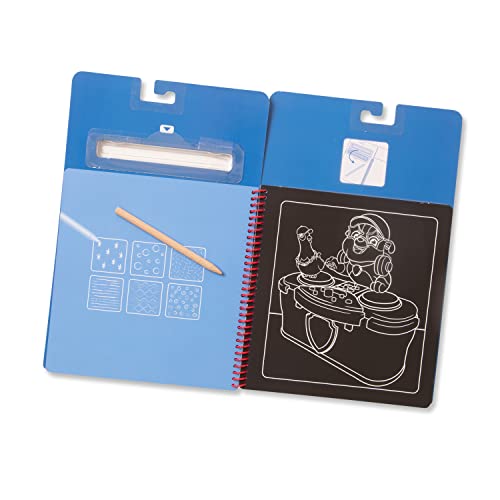 Melissa & Doug PAW Patrol Scratch Art 3-Pack β Chase, Skye, Marshall Color Reveal Travel Activity Pads - Reverse