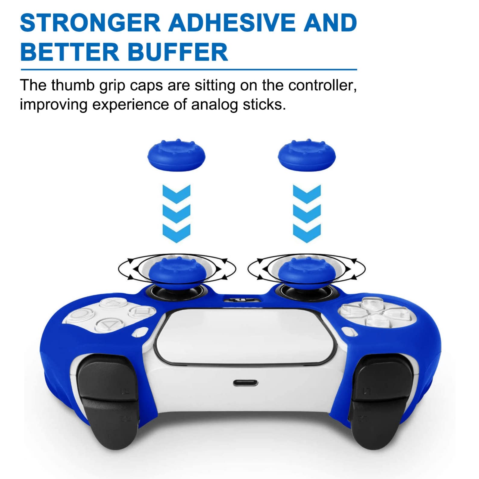 ONTOP Compatible with PS5 DualSense Controller Skin, 4 Pack Controller Skin for PS5, Non-Slip Grip Compatible with PS5 Dust Cover, Comfortable Silicone Compatible with PS5 Controller Accessories