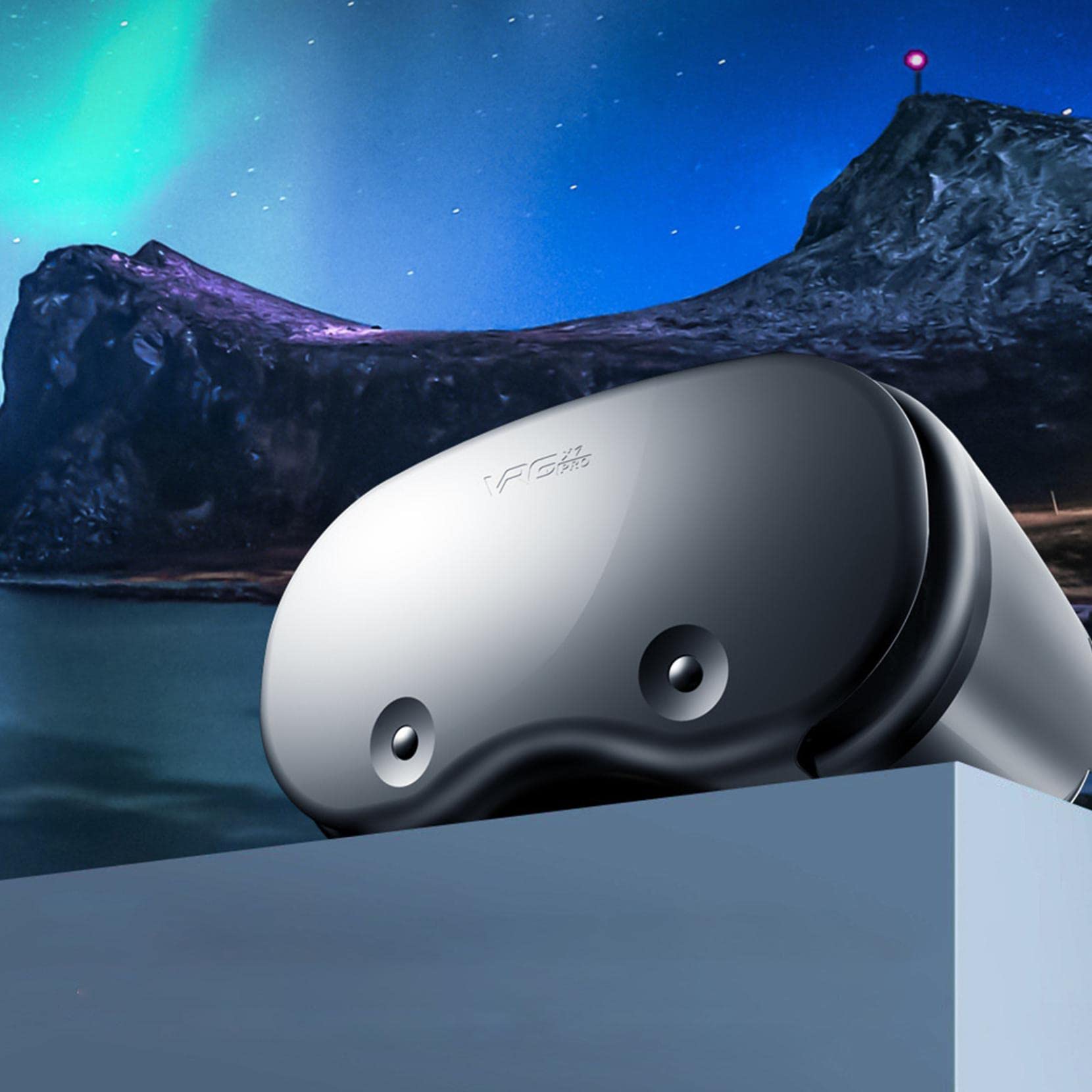 VR Blue Light Eye Protection Glasses Virtual Reality 3D Helmet 7-inch Large Screen Compatible with iOS&Android System 3D Space Immersive Experience/Universal Virtual Reality Goggles for Kids&Adult
