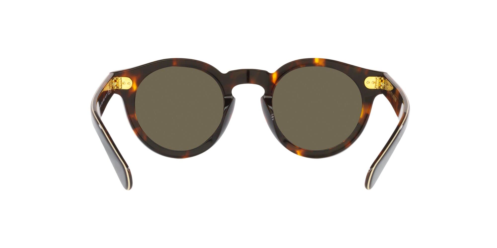 POLO RALPH LAUREN Mens PH4165 Round Sunglasses, Shiny Antique Tortoise/Brown, 46 mm
