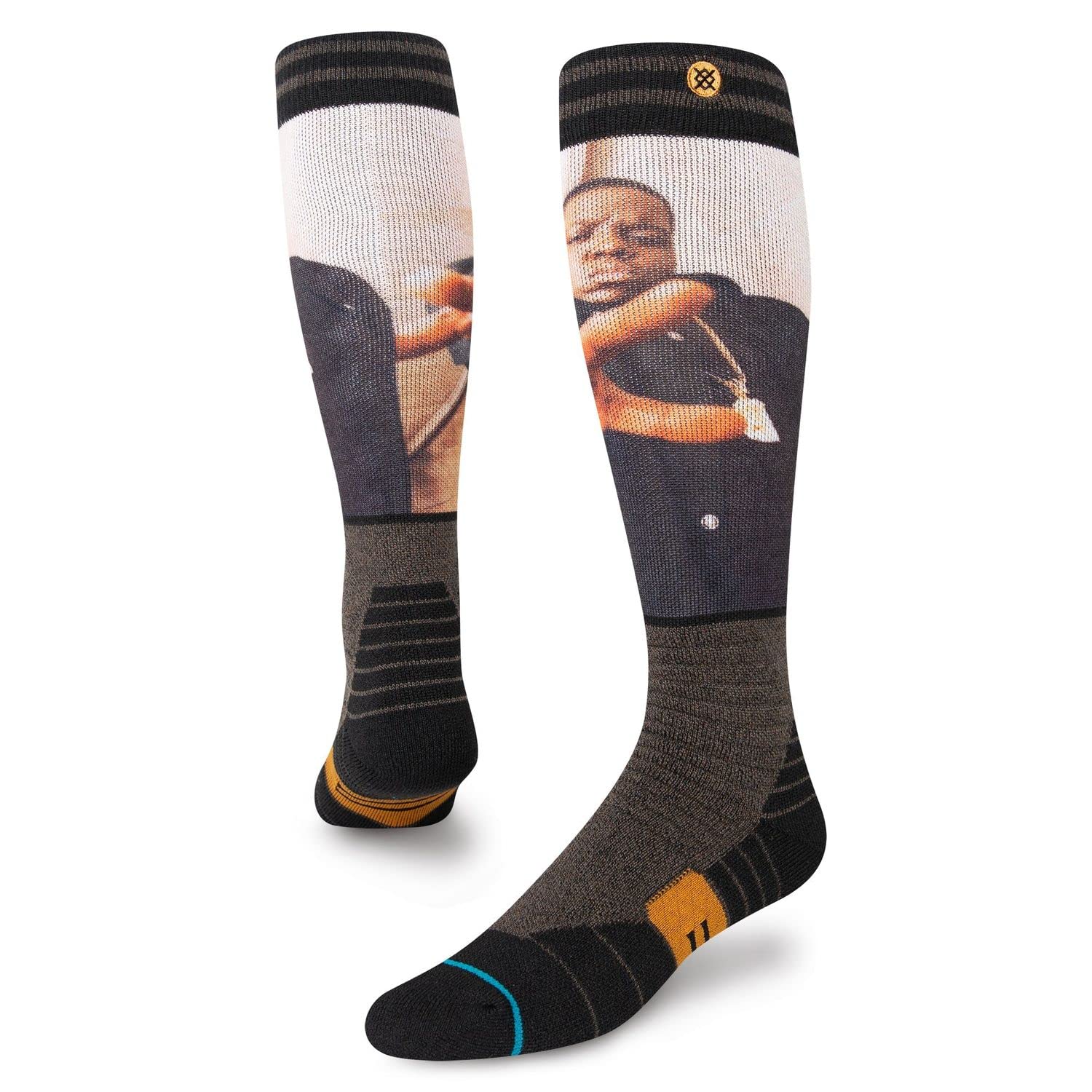 Stance King Of NY Biggie Snow Sock Black MD (US Men's Shoe 6-8.5, Women's Shoe 8-10.5)