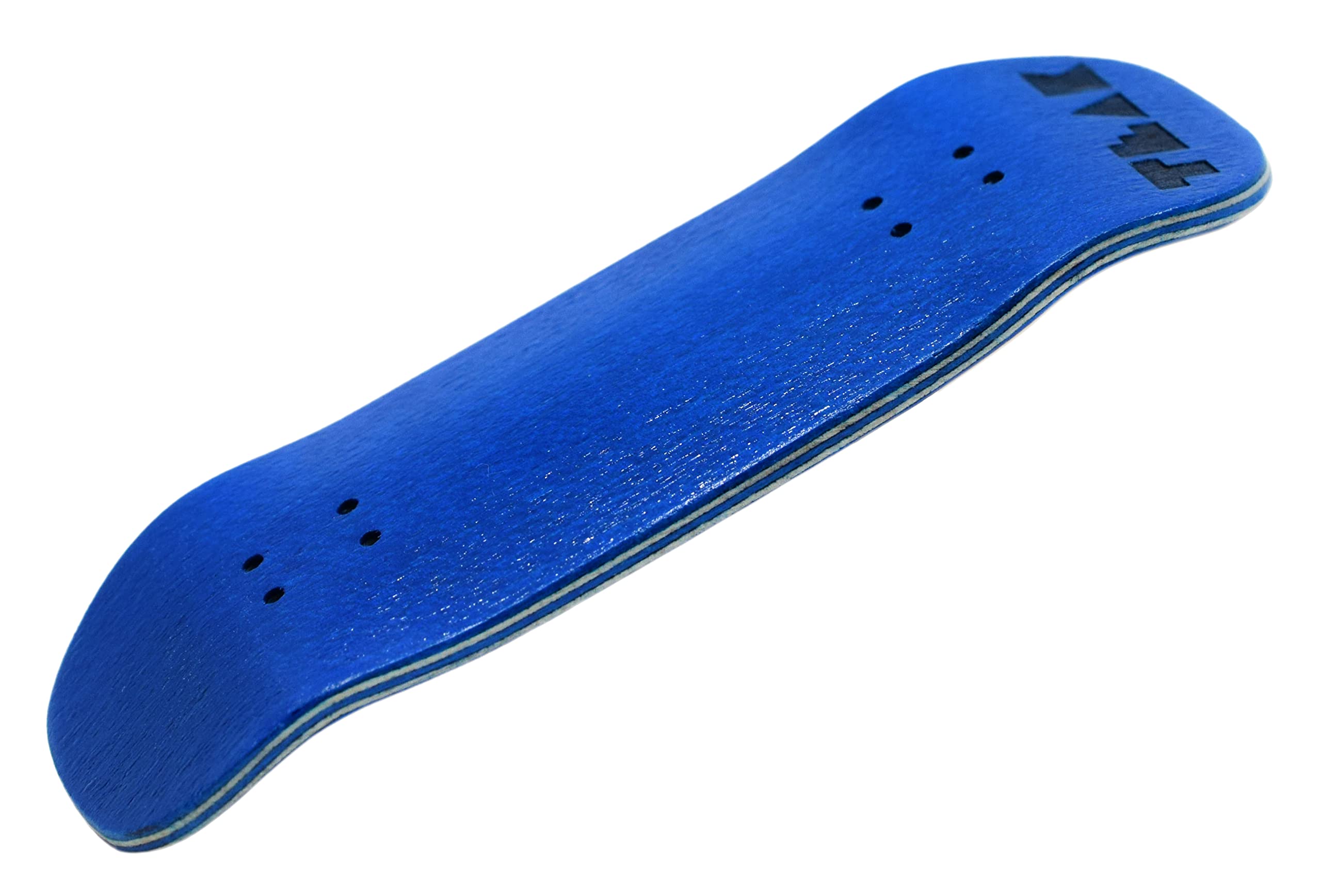 Teak Tuning Prolific Wooden Fingerboard Deck, 33.5mm x 96mm Boxy Shape - Blizzard Blue - 5 Ply with Custom Color Matching Mid Ply - Includes Prolific Foam Tape