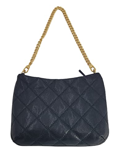 Tory Burch 136484 Willa Black With Gold Hardware Zip Top Women's Shoulder Bag