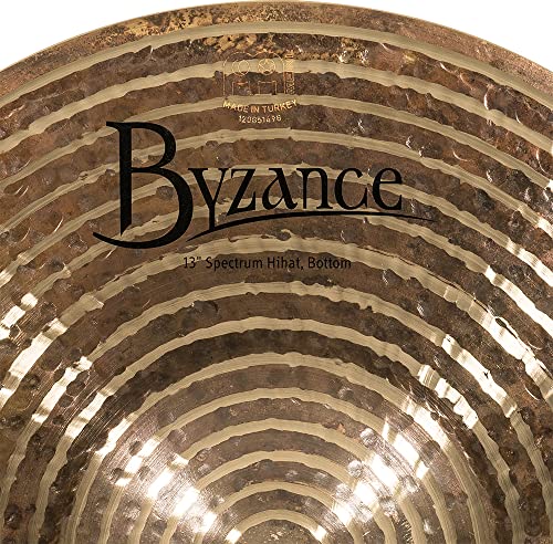 Meinl Cymbals Byzance 13" Dark Spectrum Hihats, Pair β Made in Turkey β Hand Hammered B20 Bronze, 2-Year Warranty, B13SH