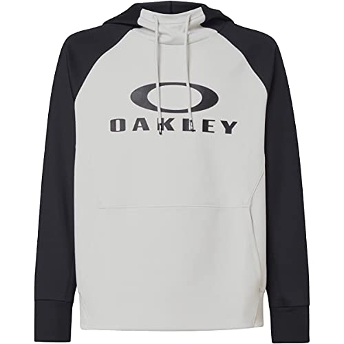 Oakley Men's Sierra DWR Fleece Hoody 2.0, Blackout/Cool Gray, M