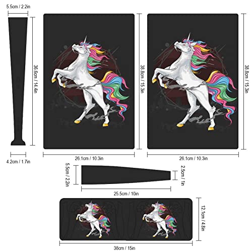 Unicorn Horse Full Protective Skin Cover Design Wrap Decal Sticker Compatible with PS5 Digital Edition Console and Controller