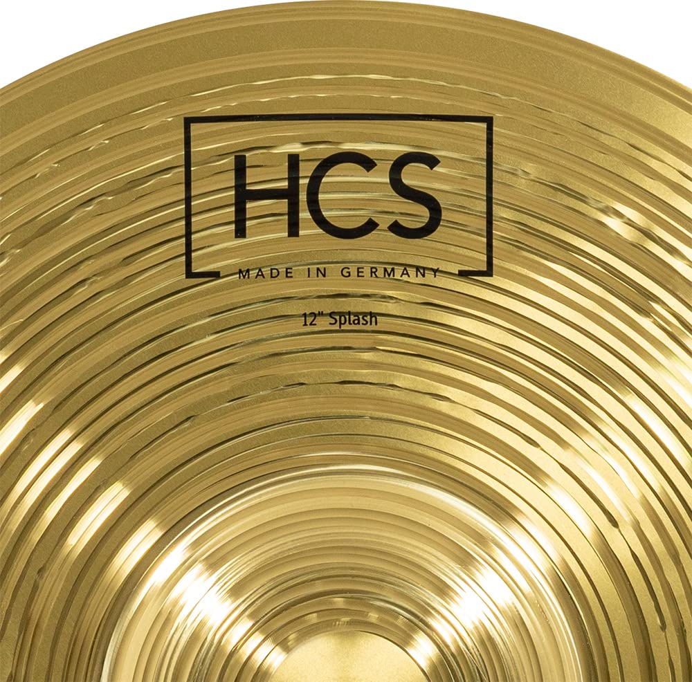 Meinl Cymbals HCS 12" Splash Cymbal for Drum Set β Made in Germany β Traditional Medium Brass, 2-Year Warranty, 12 inch (HCS12S)