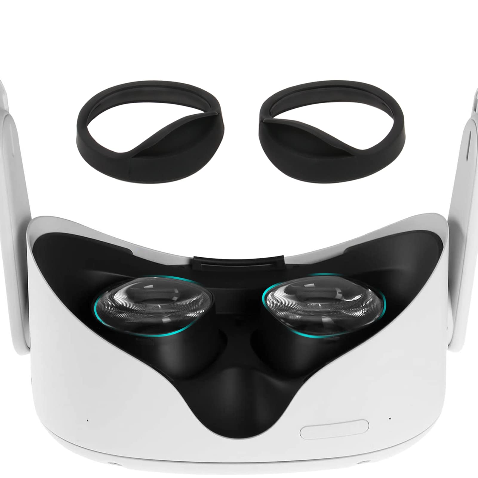 VRbrother Silicone Blackout Nose Pads Compatible with Meta/Oculus Quest 2/Rift S, VR Lens Light Blocking Accessories Lightproof Anti-Leakage Washable for Oculus Quest 2(1 Pair)