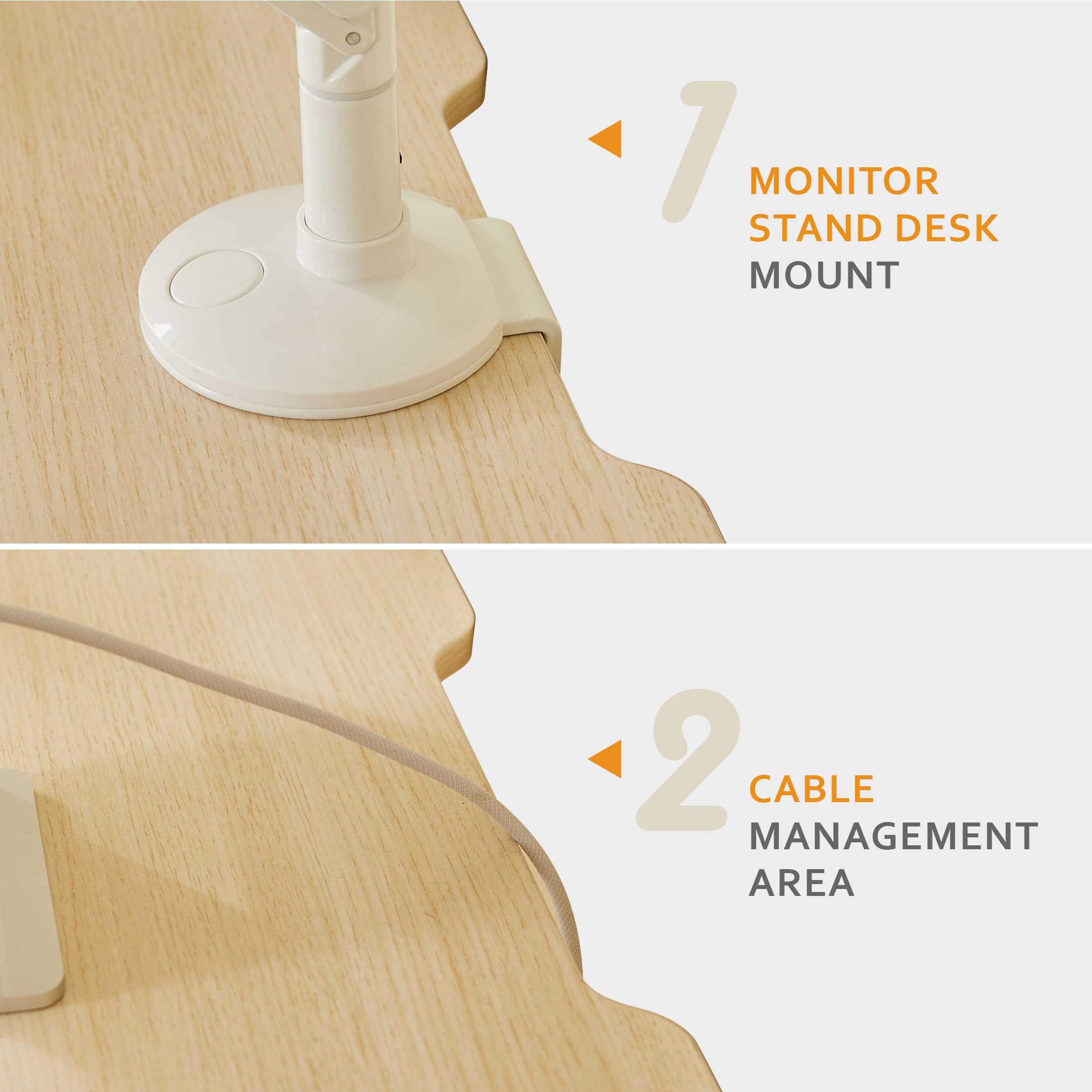 Okin Small Rolling Standing Desk, 36" x 24" One Piece Top Height Adjustable Desk, Electric Stand Up Desk with 4 Caster Wheels, Mobile Sit to Stand Workstation, Light Oak Table Top, White Frame