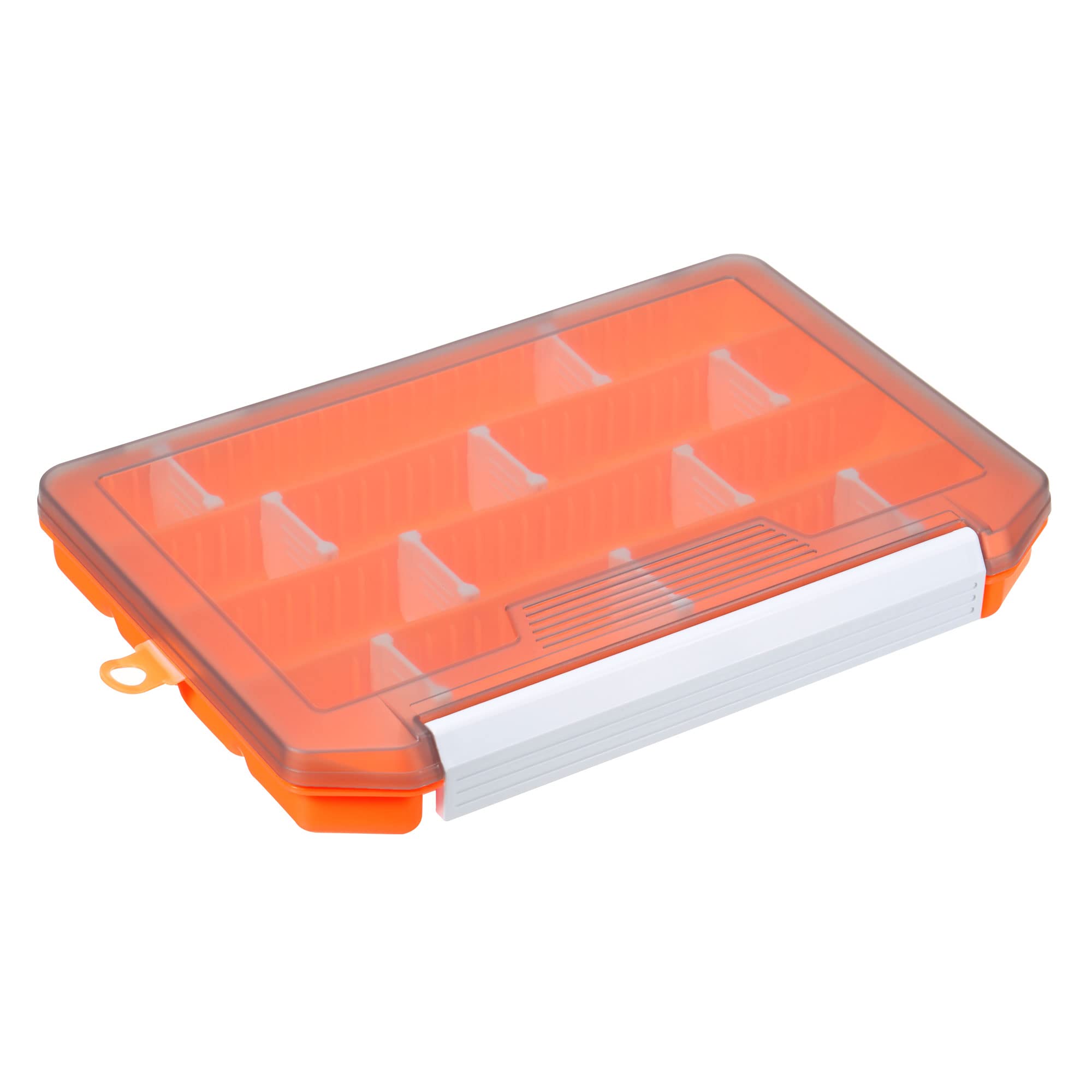 PATIKIL Waterproof Fishing Lure Box, 2 Pack Plastic Fish Tackle Accessory Storage Organizer Container, Pink